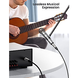 UGREEN XLR Cable, 3FT Microphone Cable Nylon Braided XLR Male to Female Zinc Alloy Wire Compatible with Shure SM Microphone Speaker Mixer Amplifier Audio Device