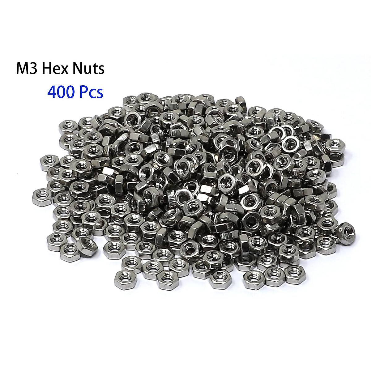 iexcell 1050 Pcs M3 x 4/6/8/10/12/16/20/25/30 Stainless Steel 304 Hex Socket Head Cap Screws Bolts Assortment and Nuts Kit