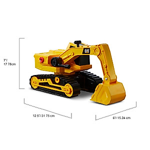 CAT Construction Toys, 11.5" Power Haulers Excavator, Realistic Lights & Sounds, Motion Drive Technology, Working Features, and Interactive Play for Ages 3+