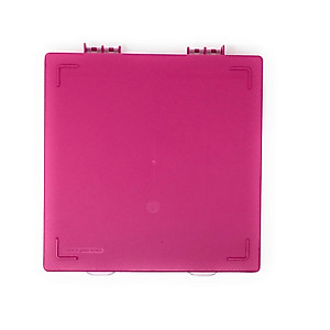 9" Square Fuchsia Plastic Hobbies & Crafts Organizer Storage Case with 8 Dividers for Odds and Ends