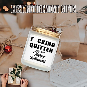 Gifts for Retirement | Retirement Gifts for Women Men | 2024 Happy Retirement Candle | Funny Retirement Gifts for Coworkers, Friends, Teachers, Boss, Nurse