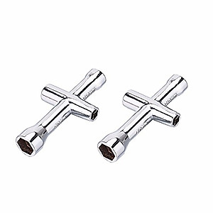 ShareGoo 2 Pack 4mm 5mm 5.5mm 7mm Cross Wrenches Maintenance Tool ,Small Sleeve Hex Socket Wheel Spanner for RC Model Car Truck Buggy
