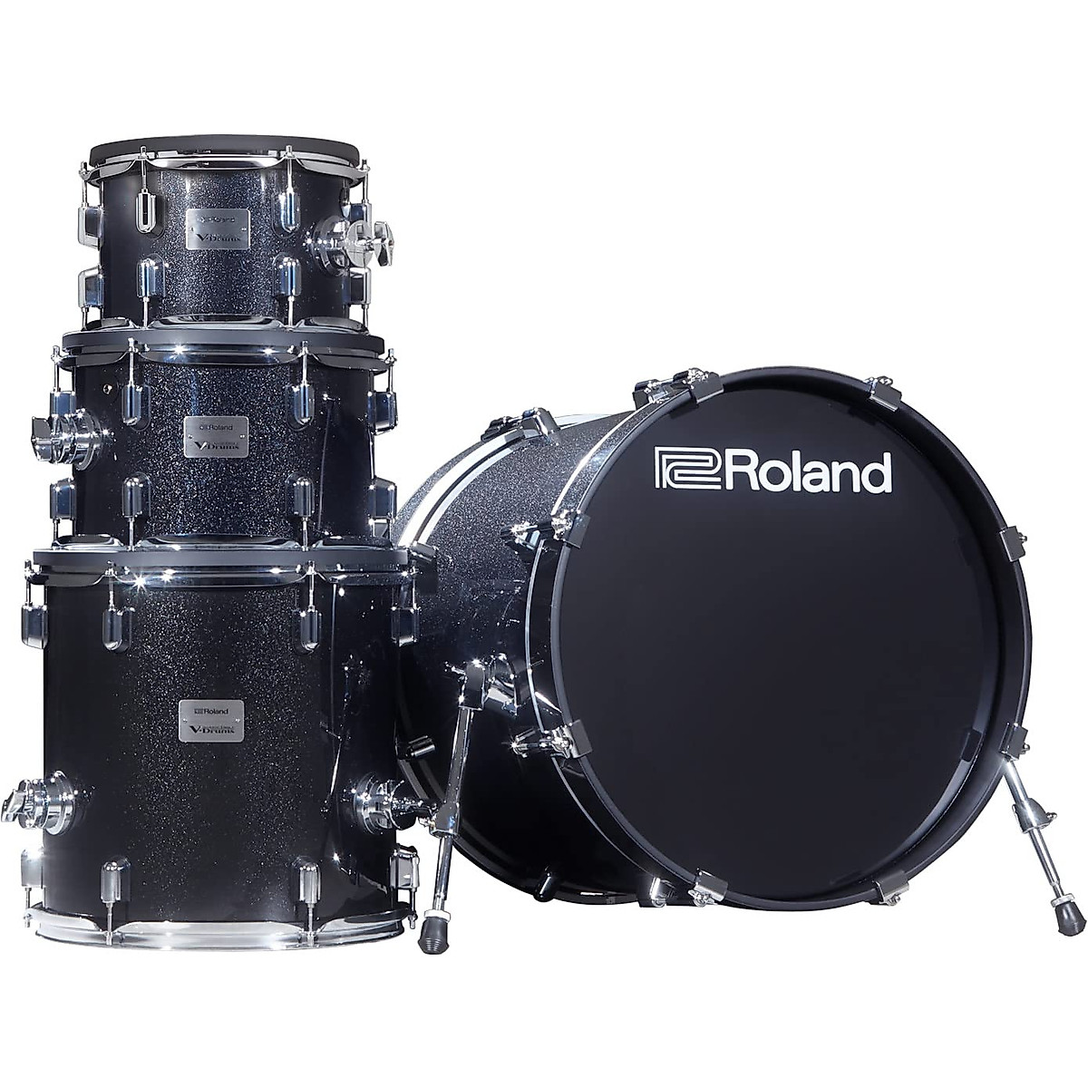 Roland VAD506 V-Drums Acoustic Design Electronic Drum Set with 14" Snare, 20" Kick, 10/12 Toms, 14" Floor Tom, 14" Crash, 16" Crash/Ride, and 18" Ride Cymbals, 12" Hi-hat, and TD-27 Sound Module