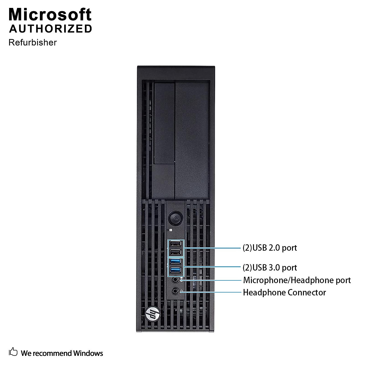 HP Z230 SFF Desktop Computer PC, Intel Quad Core i7-4790 up to 4.0GHz, 32G DDR3, 1T SSD, WiFi, BT, 4K Support, DP, Windows 10 Pro 64 Bit-Multi-Language Supports English/Spanish/French(Renewed)