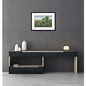 Imagekind Framed Print Entitled, Handcart Pioneers C. C. A. Christensen by Celestial Images | 28x22