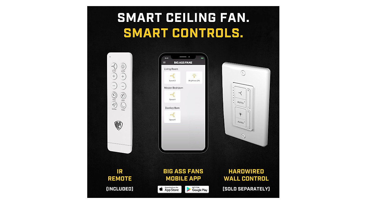 Haiku L Smart Ceiling Fan: Efficient 52" White Cooling Solution