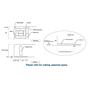 HUAWELL Japanese Traditional Interior Igusa Unit Tatami 1 Inch Thickness (Light Yellow, 80cm*80cm)