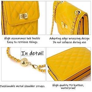 FSD.WG Women Small Crossbody Cell Phone Purse Leather Phone Purse Mini Messenger Shoulder Handbag Wallet