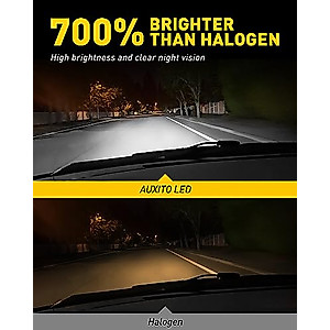 AUXITO Upgraded H11 LED Bulbs, 20000LM 100W Per Set, 6000K Cool White, H8 H9 LED Light Bulbs for Replacement, Plug and Play, Pack of 2