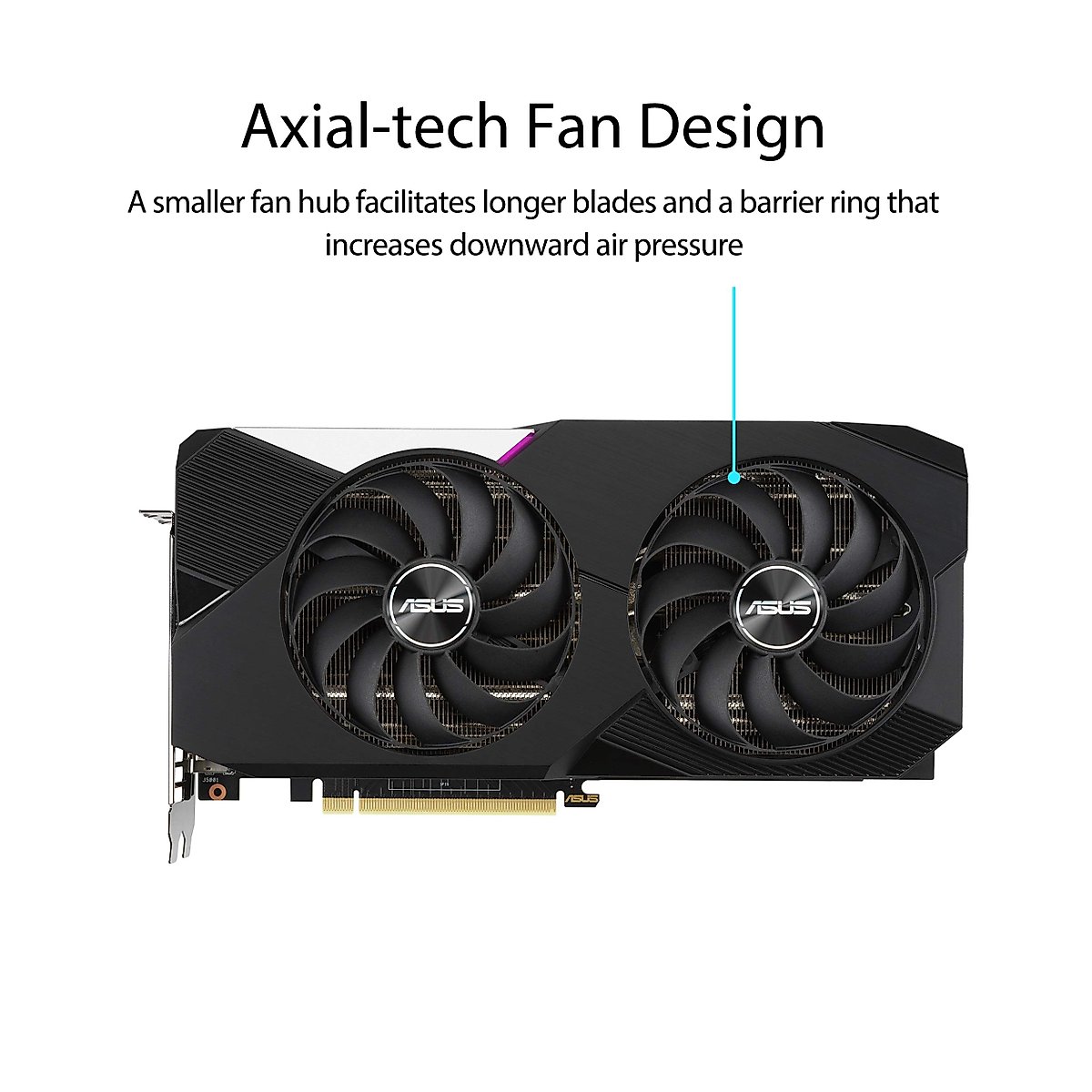 Asus Dual NVIDIA GeForce RTX 3070 V2 OC Edition Gaming Graphics Card (PCIe 4.0, 8GB GDDR6 Memory, LHR, HDMI 2.1, DisplayPort 1.4a, Axial-tech Fan Design, Dual BIOS, Protective Backplate)