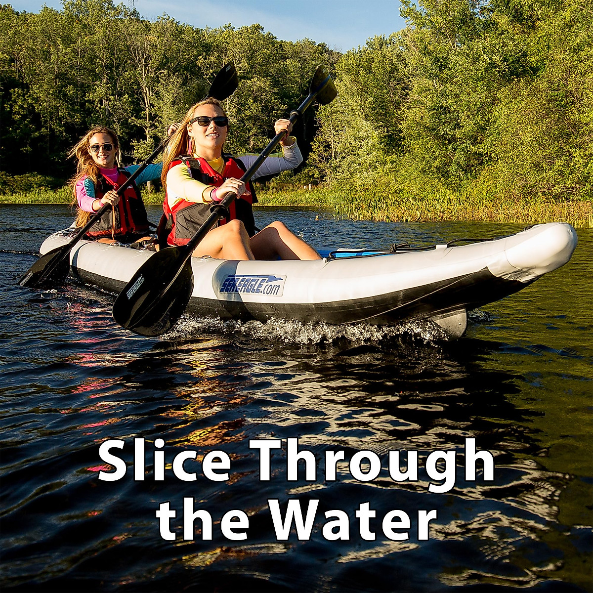 Sea Eagle 465 FastTrack Inflatable Kayak Deluxe 2 Person Package