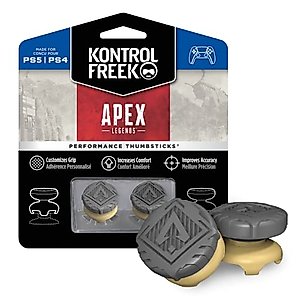 KontrolFreek Apex Legends Performance Thumbsticks for PlayStation 5 (PS5) and PlayStation 4 (PS4) | 2 High-Rise, Hybrid