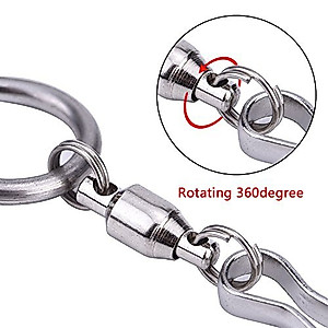 Mudder 1 Party Supply (4 Pack) Swivel Hooks Clips for Hanging Wind Spinners Crystal Twisters a