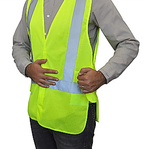 NYOrtho Reflective Vest For Walking - Highly Visible & Breathable Mesh Safety Vest Reflective -Lightweigh - Sweat-Free - ANSI/ISEA Class 3