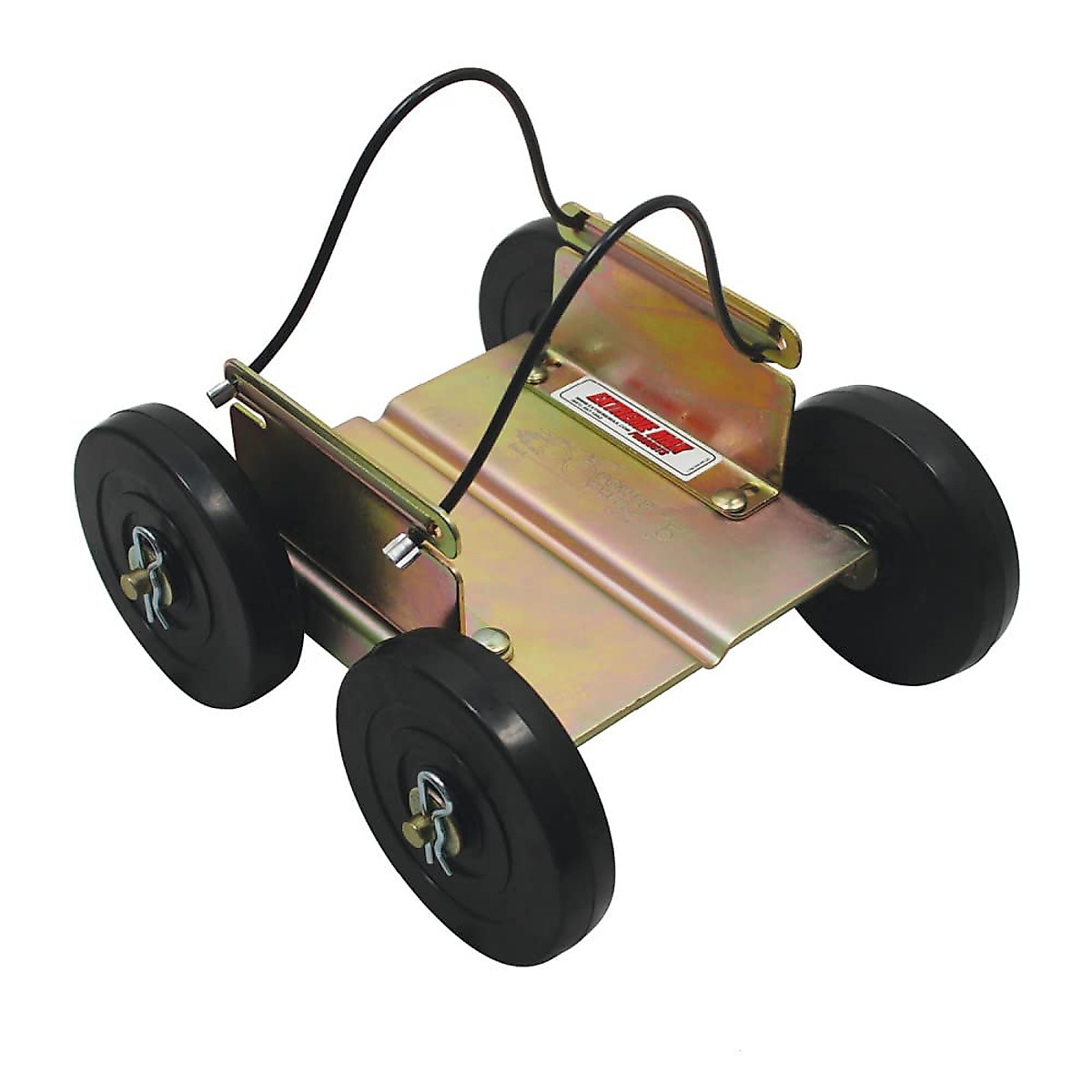 Extreme Max 5800.0200 Power Wheels Drivable Steerable Snowmobile Dollies - Standard, Fits Skis Up To 7" Wide, Off-Road Compatible,Gold