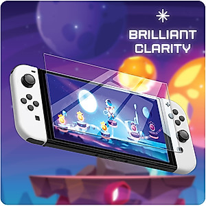 magglass Screen Protector Compatible with Nintendo Switch OLED (2021) UHD Tempered Glass Guard