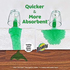Arm & Hammer 33200-01001 Powder Laundry Detergent, Crisp Clean, 18lb Pail and Bounty Quick Size Paper Towels, White, 8 Family Rolls = 20 Regular Rolls (Packaging May Vary)