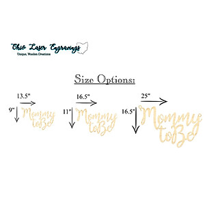 Mommy To Be Laser Cut Wording-Wooden Mommy To Be Sign