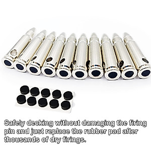 Angeebin Training Snap Caps for Dry Fire Training Dummy Rounds Practice Safe Loading Firing (7.62x39-10pcs)
