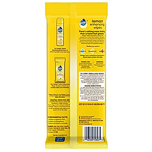 Pledge Expert Care Wood Wipes, Shines and Protects, Removes Fingerprints, Lemon Scent, 24 Wipes