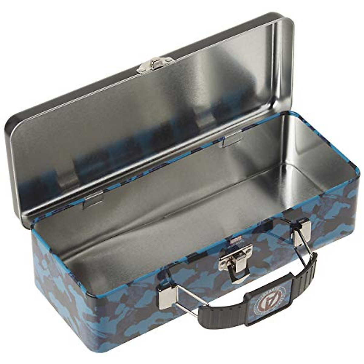 The Tin Box Company Avengers Pencil Box with Handle Clasp & Hinge, Model:739407-12