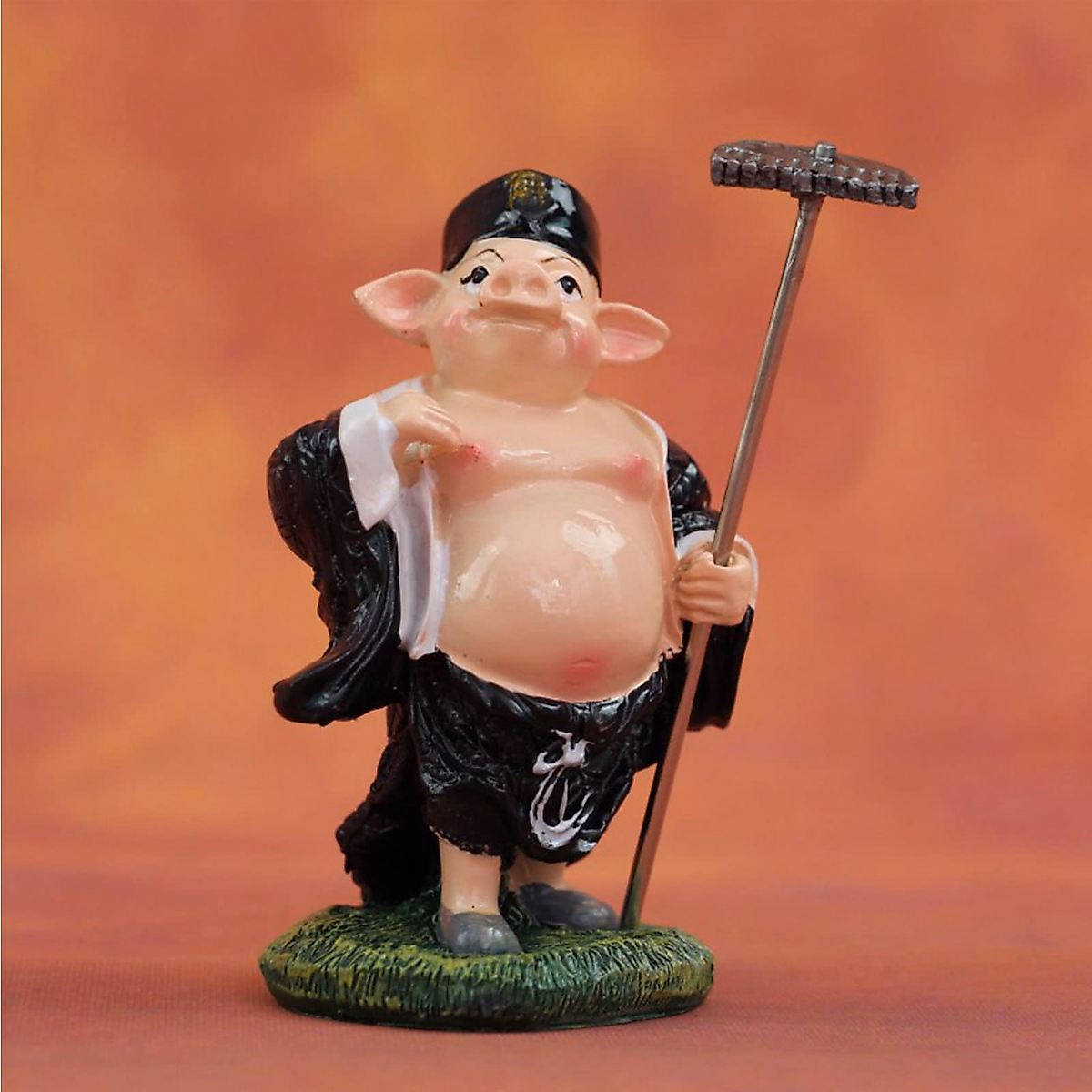 LWZ 4 Pcs Journey to The West Figurine Set, Resin Monkey King Monk Pig Cute Character Figurine for Miniature Figure Fairy Garden Home DIY Cake Decoration Set