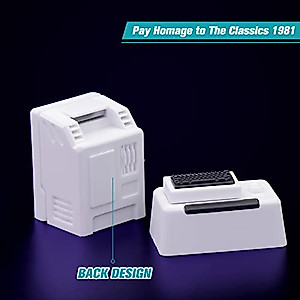 HELOIA Custom Keycaps for Esc Key and Tab Key - Magnetic Light Transmission Keycaps - Classic Retro Mechanical Backlit Keyboard Esc Tab Keycap for GK61 GK64 SK87 GH60 PC Gamer ect Most Keyboard(White)