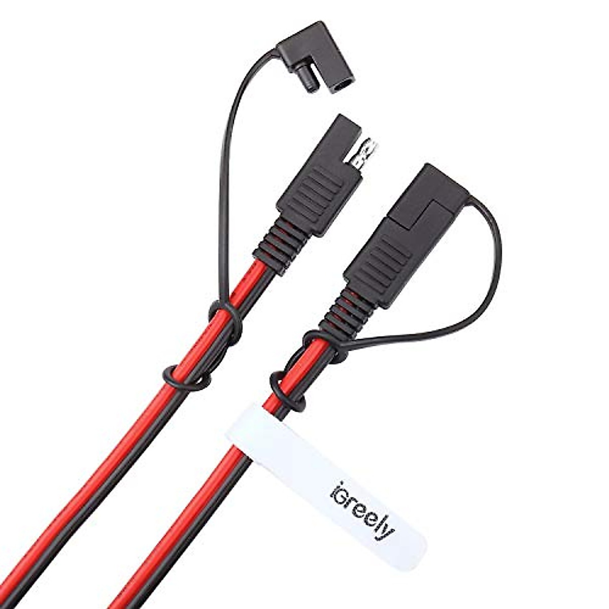 iGreely SAE Extension Cable 14AWG SAE to SAE Extension Cable Quick Disconnect Wire Harness SAE Connector for Solar Panel Battery Motorcycle Cars Tractor 14 Gauge 3Ft/1m