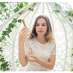 USAGA 32 Fingers Head Massager, Head Scratcher Scalp Massager for Head Body Relaxing Wood Handle (1 Pack)