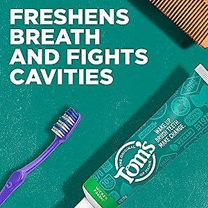 Tom's of Maine Natural Wicked Fresh! Fluoride Toothpaste, Cool Peppermint, 4.7 oz. 2-Pack (Packaging May Vary)