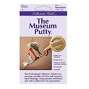 Quakehold! 99111 2.64-Ounce Museum Putty, Neutral/Crème , White