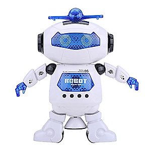 Hozee Lighting Robot Toy, Humanoid Robot Kid Robot Toy 360° Rotatable Interesting Robot Toy for Birthday Gift