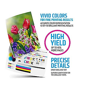 JUSTCOLOR Compatible Ink Cartridge Replacement for Canon PGI-1200XL PGI-1200 XL 1200XL use with Maxify MB2320 MB2020 MB2350 MB2050 MB2120 MB2720 Printer (2 Black, 1 Cyan, 1 Magenta, 1 Yellow, 5 Pack)