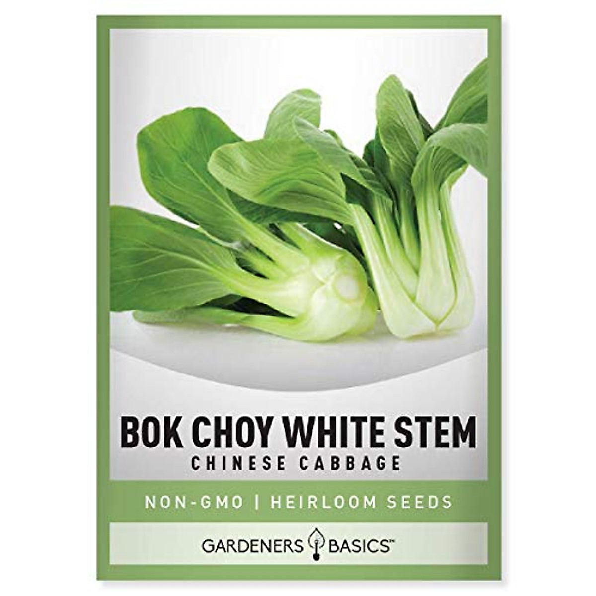 Bok Choy Chinese Cabbage Seeds for Planting - (Pak Choi) Heirloom, Non-GMO Vegetable Variety- 1 Gram Seeds Great for Summer, Spring, Fall and Winter Gardens by Gardeners Basics