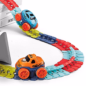 veook Toy car,Tracks Cars Replacement only, Race Car Track Accessories with LED Lights,Compatible with Most Magic Race Car Tracks for Kids Boys and Girls