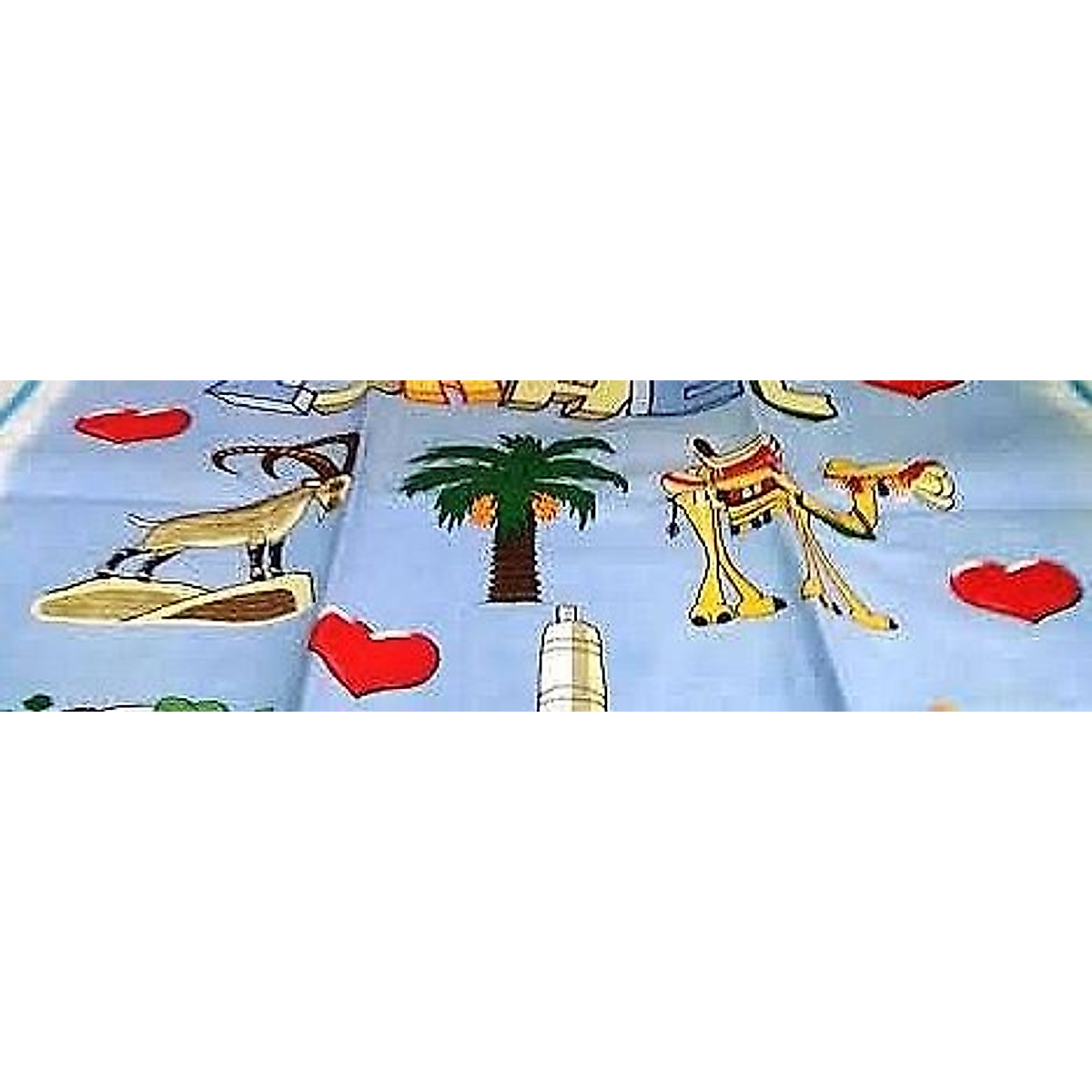 Judaica Place Apron Colorful with Israel Pictures