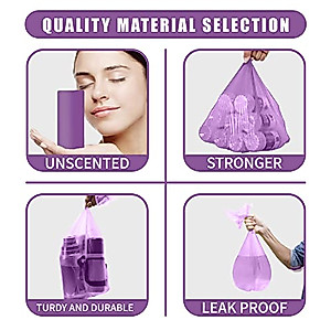Small Trash Bags - 2.6 Gallon Garbage Bags FORID Bathroom Trash Bag for Bedroom Home Kitchen Office - 90 Count Colored Durable Unscented Small Garbage Bag Trash Can Liner For Garbage Can