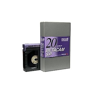 Maxell B-20MSP Betacam SP Video Tape, 20 Minute, Small