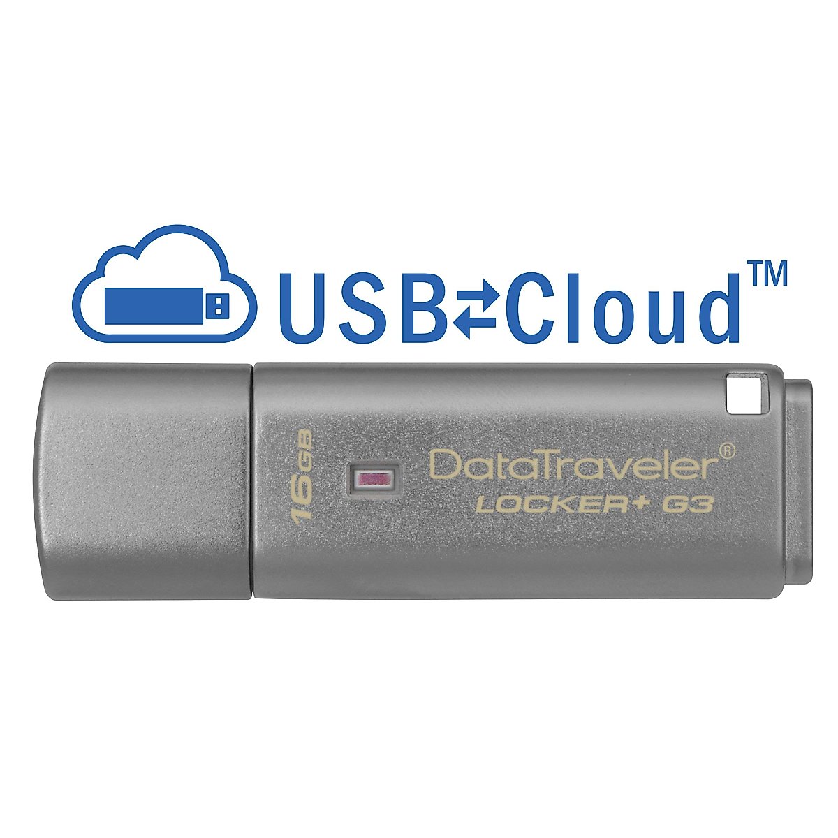 Kingston Digital 16GB Data Traveler Locker + G3, USB 3.0 with Personal Data Security and Automatic Cloud Backup (DTLPG3/16GB)