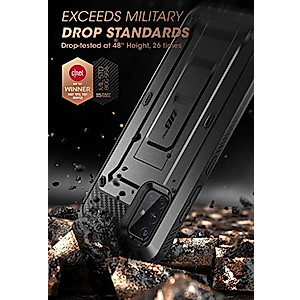 SUPCASE Unicorn Beetle Pro Series Designed for Samsung Galaxy A71 5G Case[Not for A71 5G UW Verizon], Full-Body Rugged Holster & Kickstand Case with Built-in Screen Protector (Black)