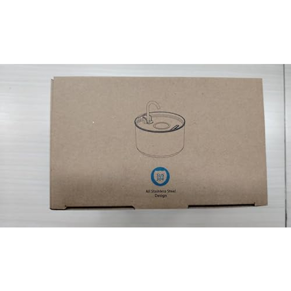 Stainless Steel Cat Water Fountain: Pet Fountains Indoor Metal Automatic Dispenser Cat Waterer Bowls Dog Faucet Bottle Pets 24/7 Running Watering for Drinking Quiet Pump with 1 Filter