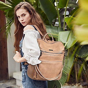 CLUCI Backpack Purse for Women Bundles with Kids Backpack for School Boys&Girls Toddler