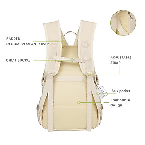 cotmcor Kawaii Backpack for Girls, Cute Aesthetic Backpack for School, Kawaii Bookbag with Pins Accessories and Pendant