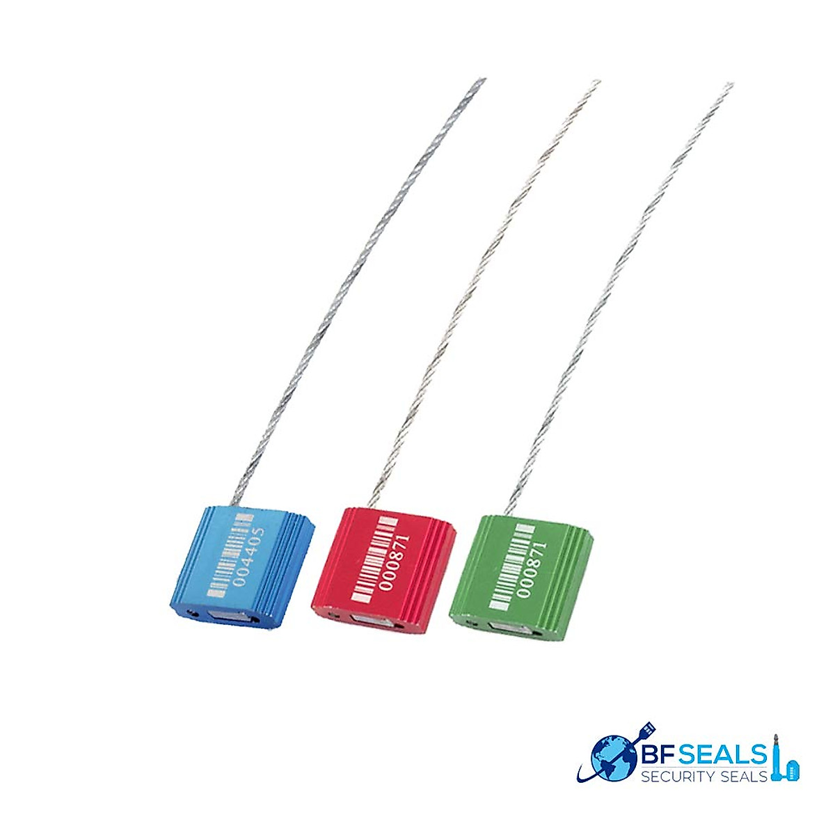 Equipment Cargo Security Shipping Containers Lock Door, Bar/Barrier, 3 pcs., Heavy Duty, with Numbered Barcode - for Semi Trailers, Trucks, Containers, Storage - Free & Quick Shipping - BFSEALS