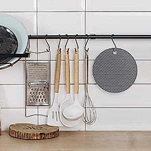 ChefBee Trivets for Hot Dishes - 4 Pack Hot Pot Pads Holders for Kitchen Heat Resistant Trivet Flexible Hot Pot Holder, Non-Slip Hot Pads, Silicone Trivets for Hot Pots and Pans, Kitchen Accessories