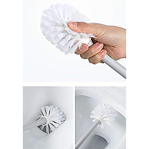 Bathroom Toilet Bowl Brushes,Toilet Brush,Deep Cleaner Toilet Brushes,Floor Standing Toilet Brush Set,for Home Hotel Bathroom-Blue