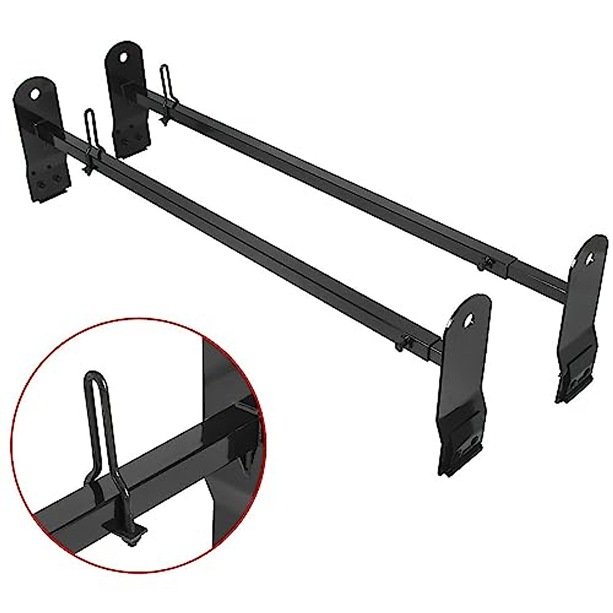 TONGUC Fits Ladder Roof Rack Rain Gutter Bars Steel Upper -432 FFEESVLRRRGCBN,Simple Installation, Fast delivery from US Warehouse, Free Returns and exchanges and exchanges