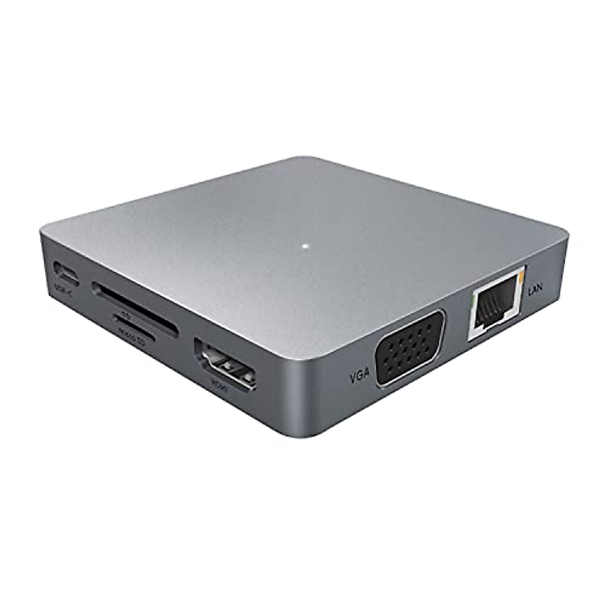 14 in 1 USB 3.1 Type-C HUB USB -C to HDMI 4K 30Hz VGA 100W PD Charging Adapter RJ45 Audio SD TF Card Reader USB 3.0 Hub for MacBook Nintendo Samsung Dex (Silver)