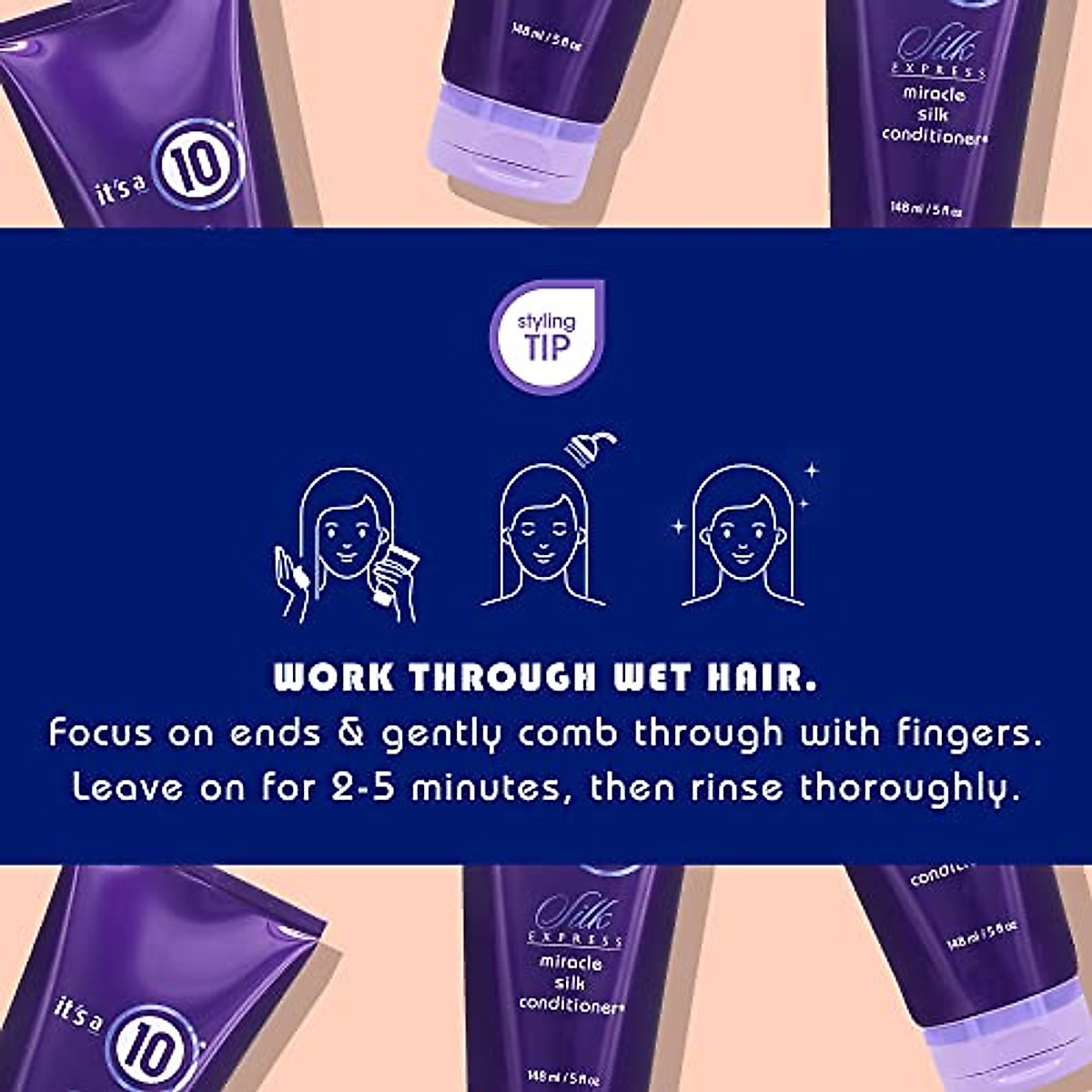 It's A 10 Silk Express Miracle Silk Conditioner for Unisex, 5 Ounce