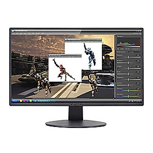 Sceptre E205W-1600 20" 75Hz Ultra Thin LED Monitor HDMI VGA Build-in Speakers, Metallic Black (2018 version)